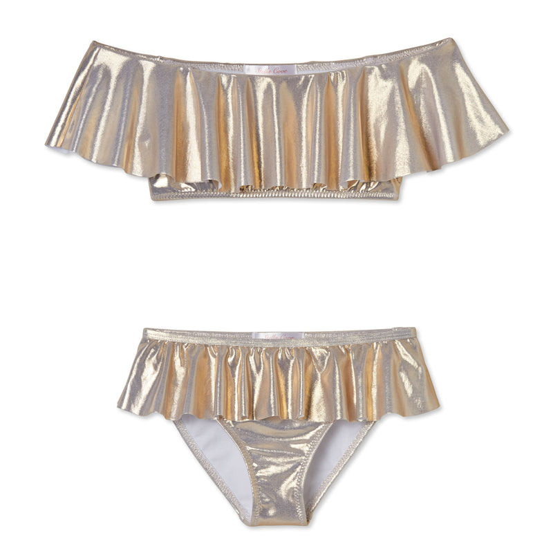 Stella Cove gold metallic bikini – LittleLeafBaby